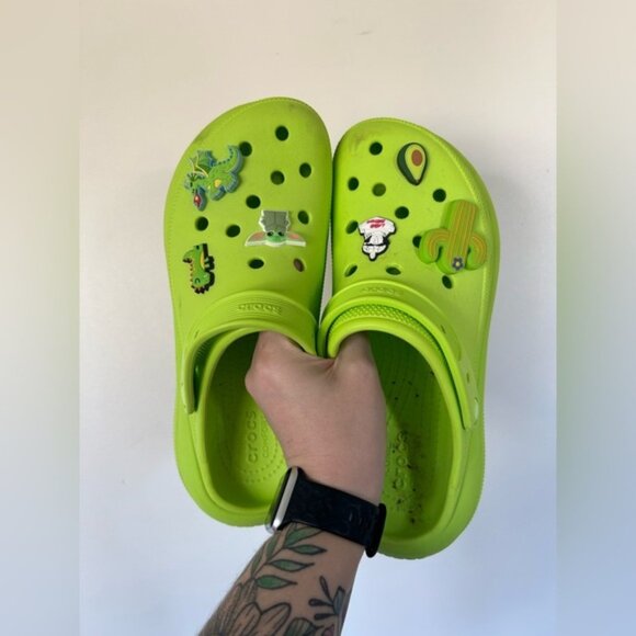 CROCS | Shoes | Lime Green Crocs Mega Crush Clogs | Poshmark